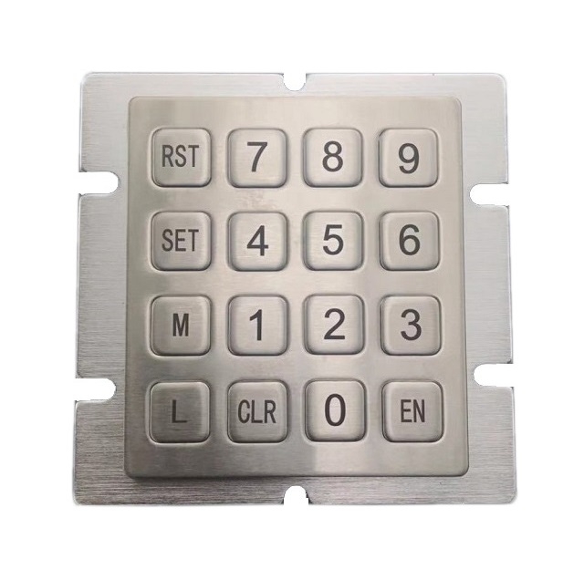 IP67 waterproof industrial stainless steel kiosk keypad, numeric keypad..