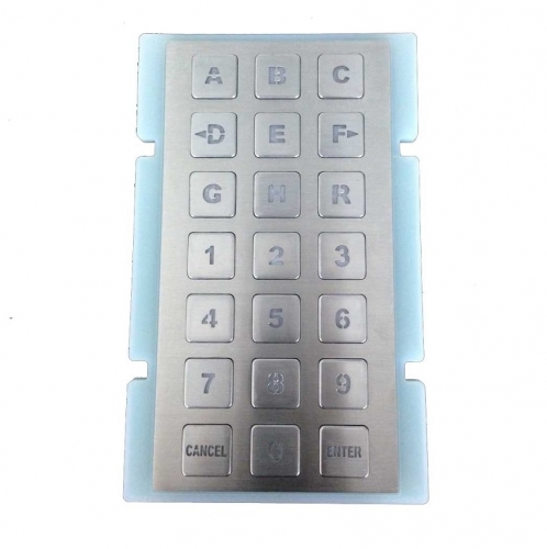 IP67 waterproof industrial stainless steel kiosk keypad, numeric keypad..
