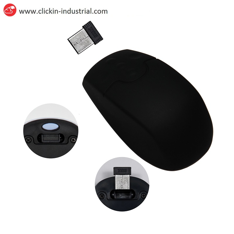 IP68 waterproof wireless medical & industrial silicone mouse