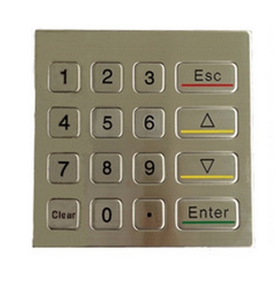 IP67 waterproof industrial stainless steel kiosk keypad, numeric keypad..