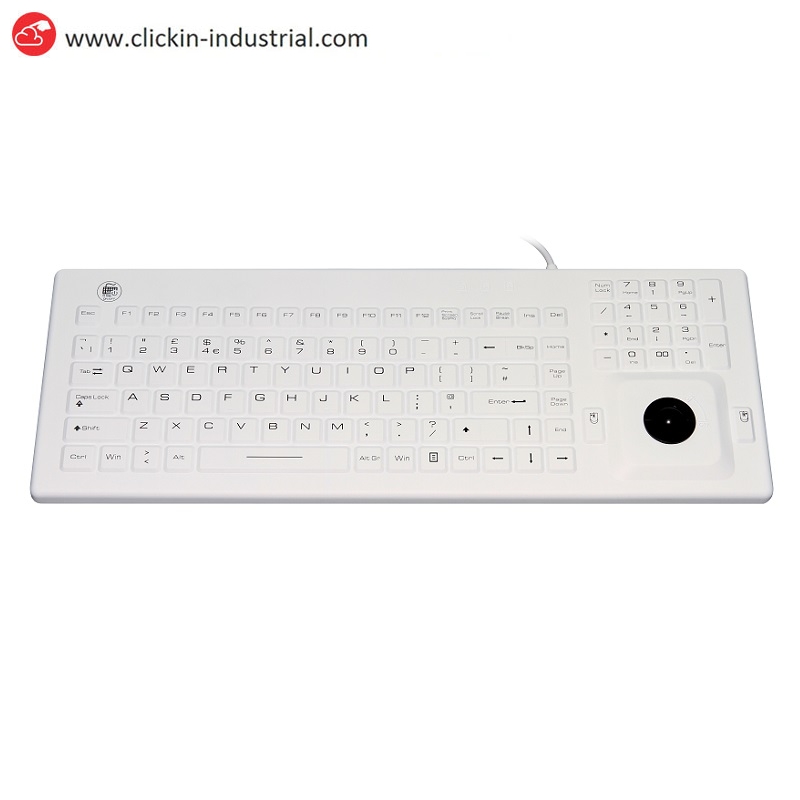 IP65 waterproof medical & industrial silicone keyboard with integrated ...