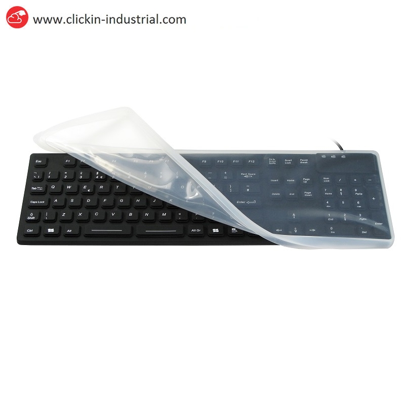 IP68 waterproof medical & industrial silicone keyboard