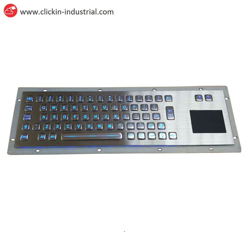 IP65 waterproof stainless steel backlight kiosk keyboard with ...