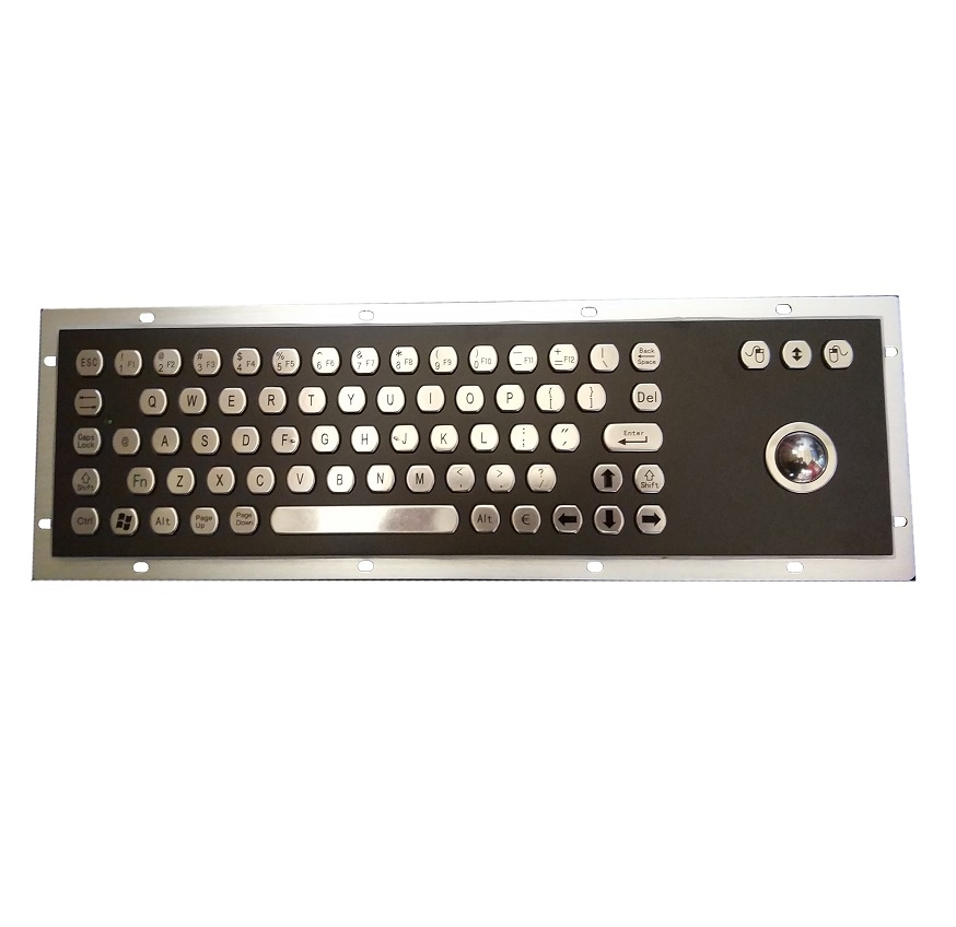 IP67 waterproof stainless steel kiosk keyboard with integrated ...