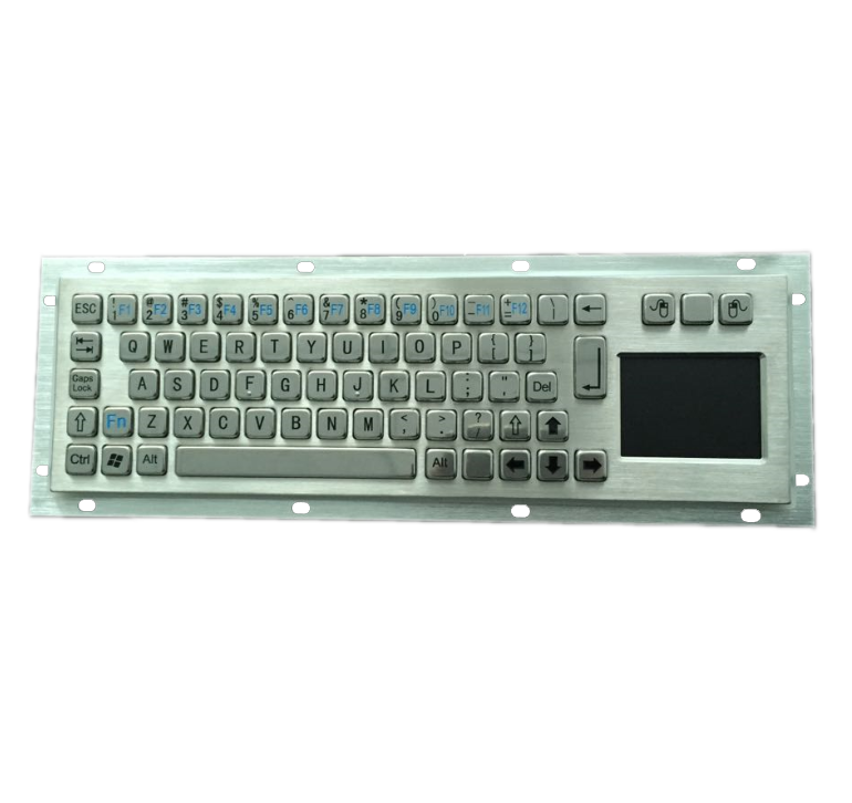 IP65 waterproof stainless steel kiosk keyboard with integrated touchpad