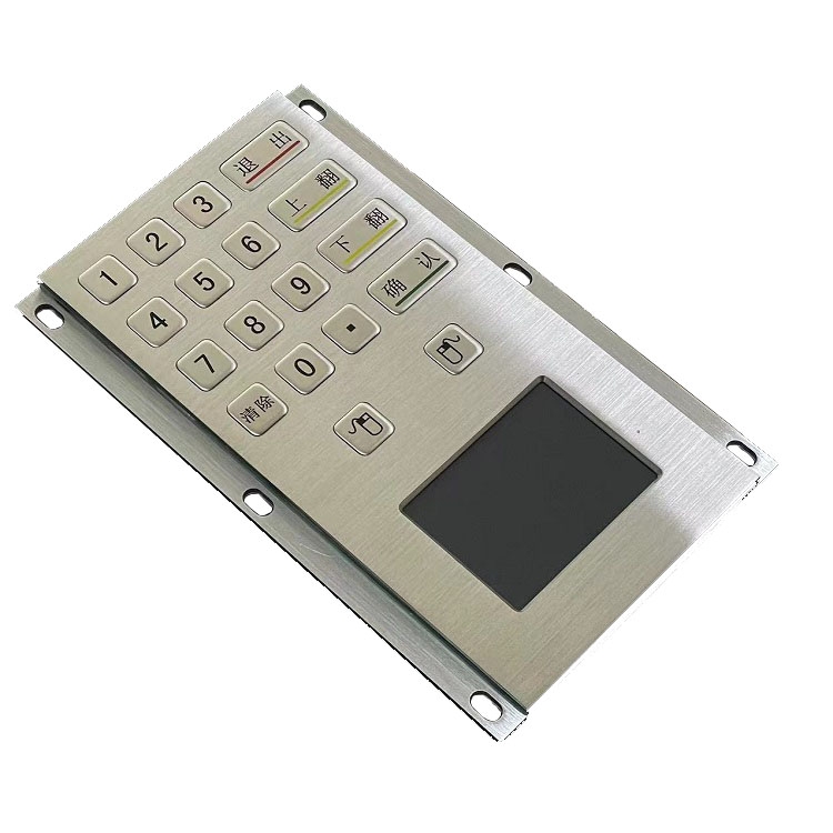 Backlit Custom Keyboard - IP65 Stainless Steel Keyboard with Touchpad