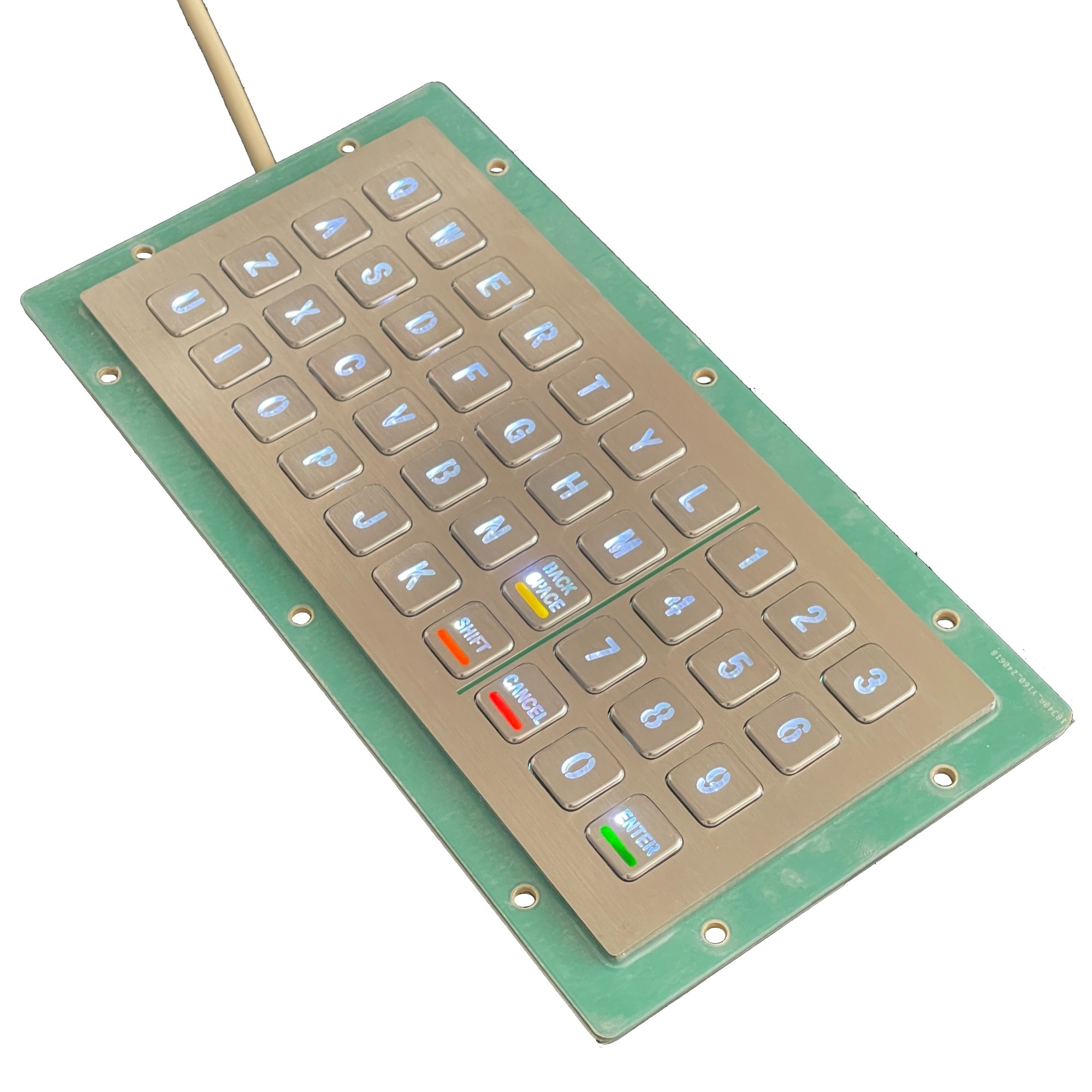 CLICKIN - IP67 Waterproof Stainless Steel Keyboard for Industrial Use