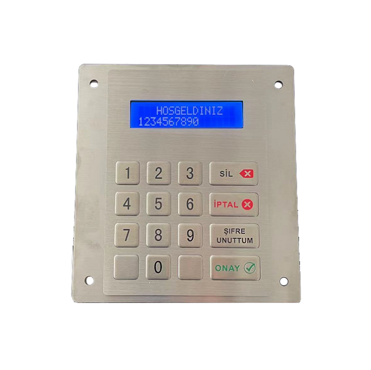 IP67 industrial stainless steel LCD numeric keypad for gas station in ...