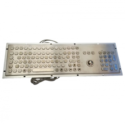 IP67 waterproof stainless steel kiosk keyboard with integrated ...