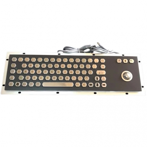 IP67 waterproof stainless steel kiosk keyboard with integrated ...