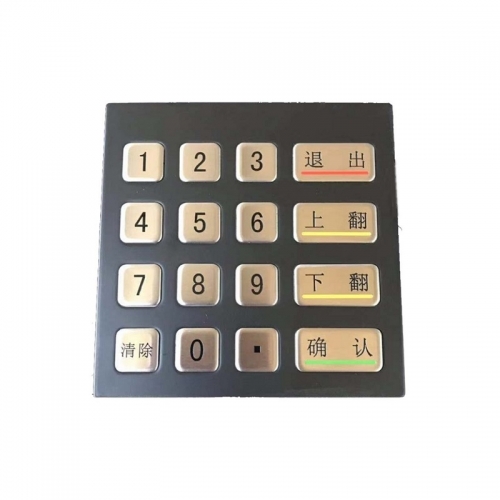 IP67 waterproof industrial stainless steel kiosk keypad, numeric keypad..