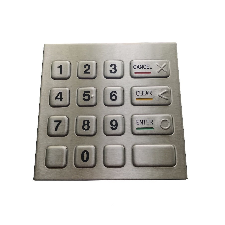 IP67 waterproof industrial stainless steel kiosk keypad, numeric keypad..
