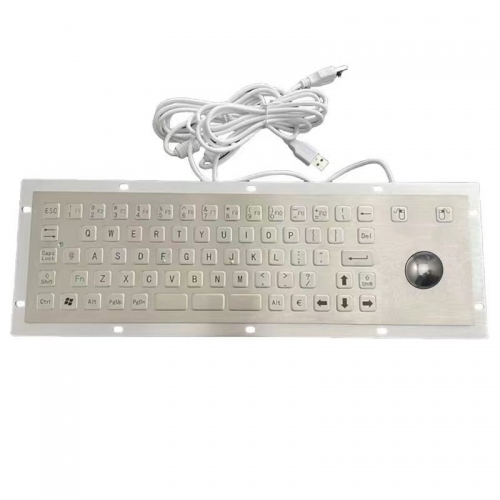 IP67 waterproof stainless steel panel mount keyboard with integrated ...