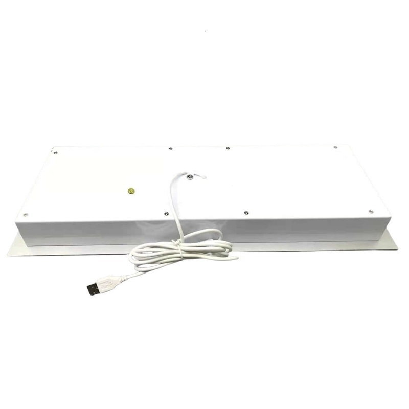 IP67 panel mounted membrane keyboard with integrated 50.0mm trackball mouse