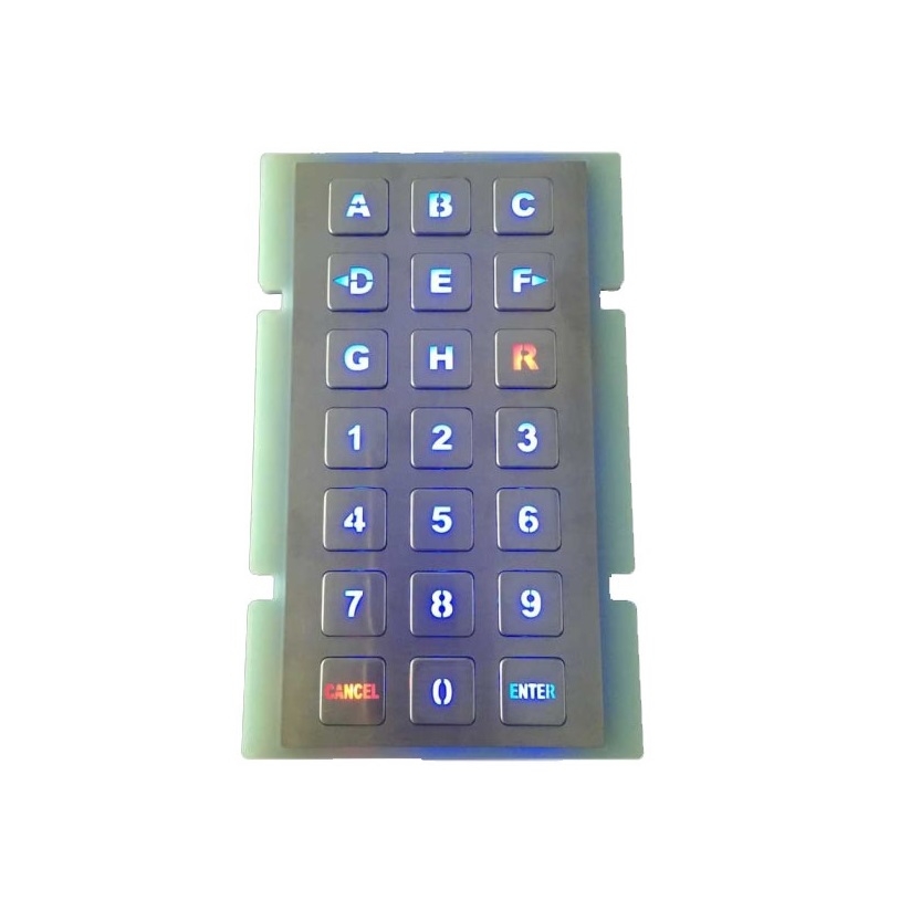 IP67 waterproof industrial stainless steel kiosk keypad, numeric keypad..