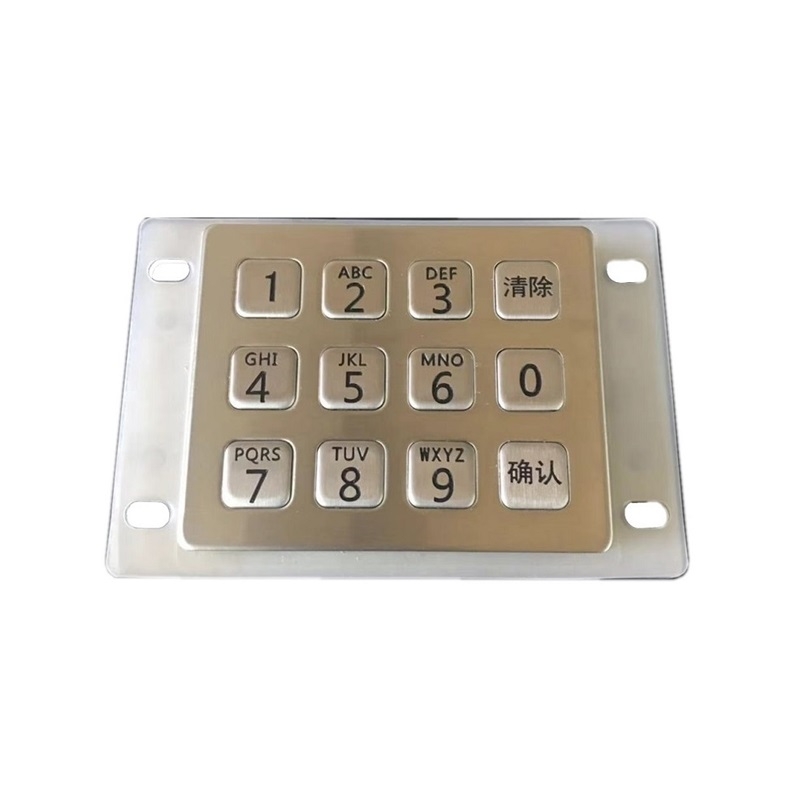 IP67 waterproof industrial stainless steel kiosk keypad, numeric keypad..