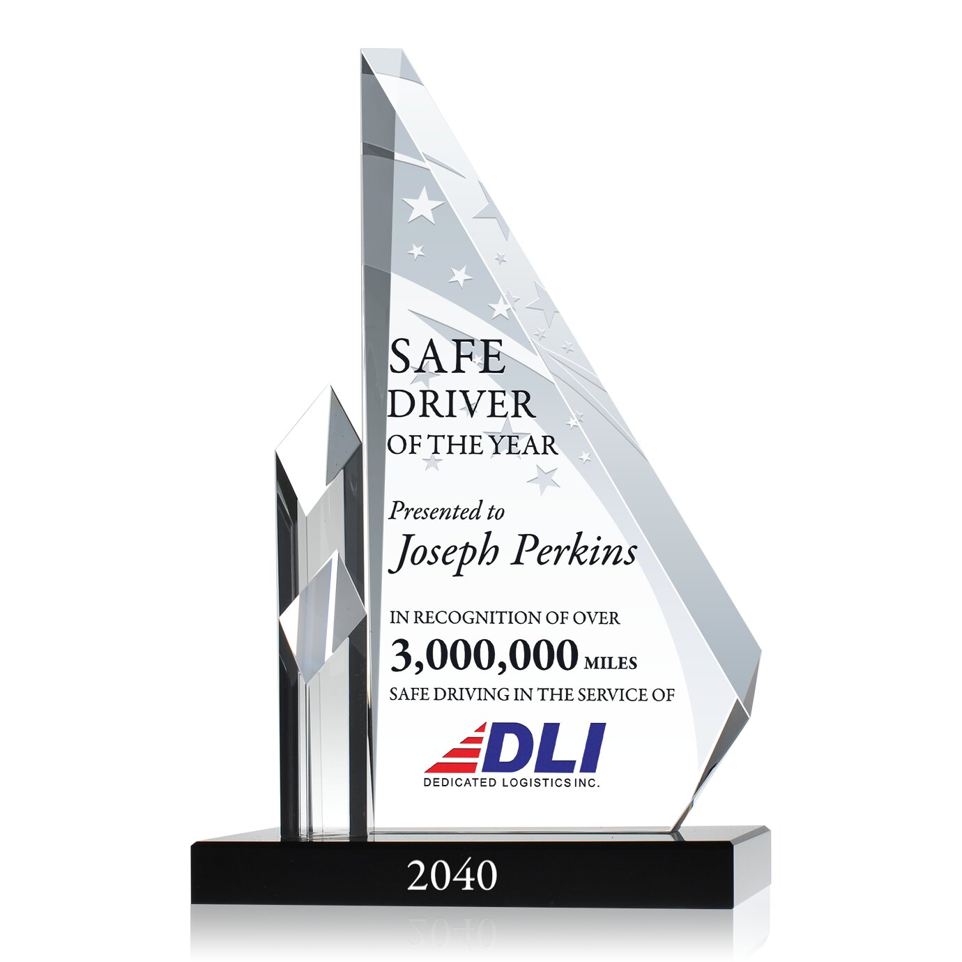 Safety Achievement Award Trophy,Crystal Award