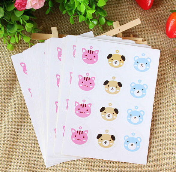 Cute Cartoon Sticker 12pcs/Sheet