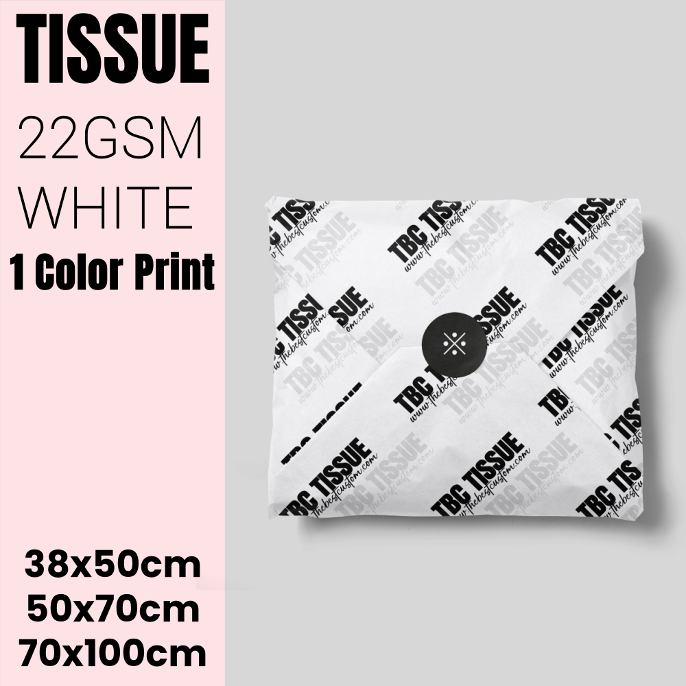 Custom 22gsm White Tissue Paper