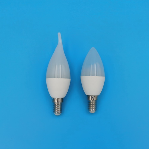 C37 candle-shaped leb bulbs