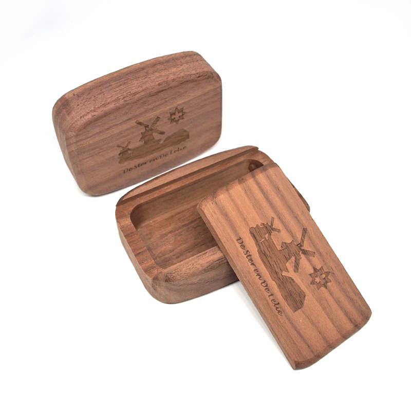 ROCOCO SNUFF BOX BLACK WALNUT,Snuff or Snus Box