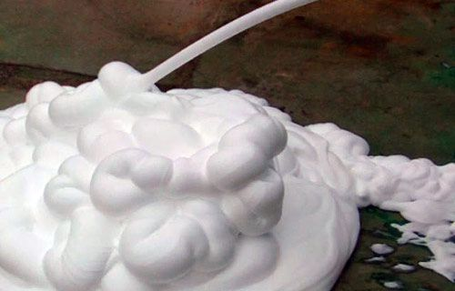 What is unique about the Cement foaming agent?