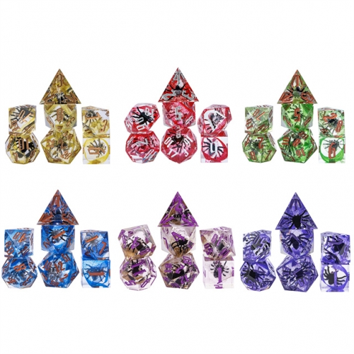 Handmade Spider&Vein Dice,Sharp Dice