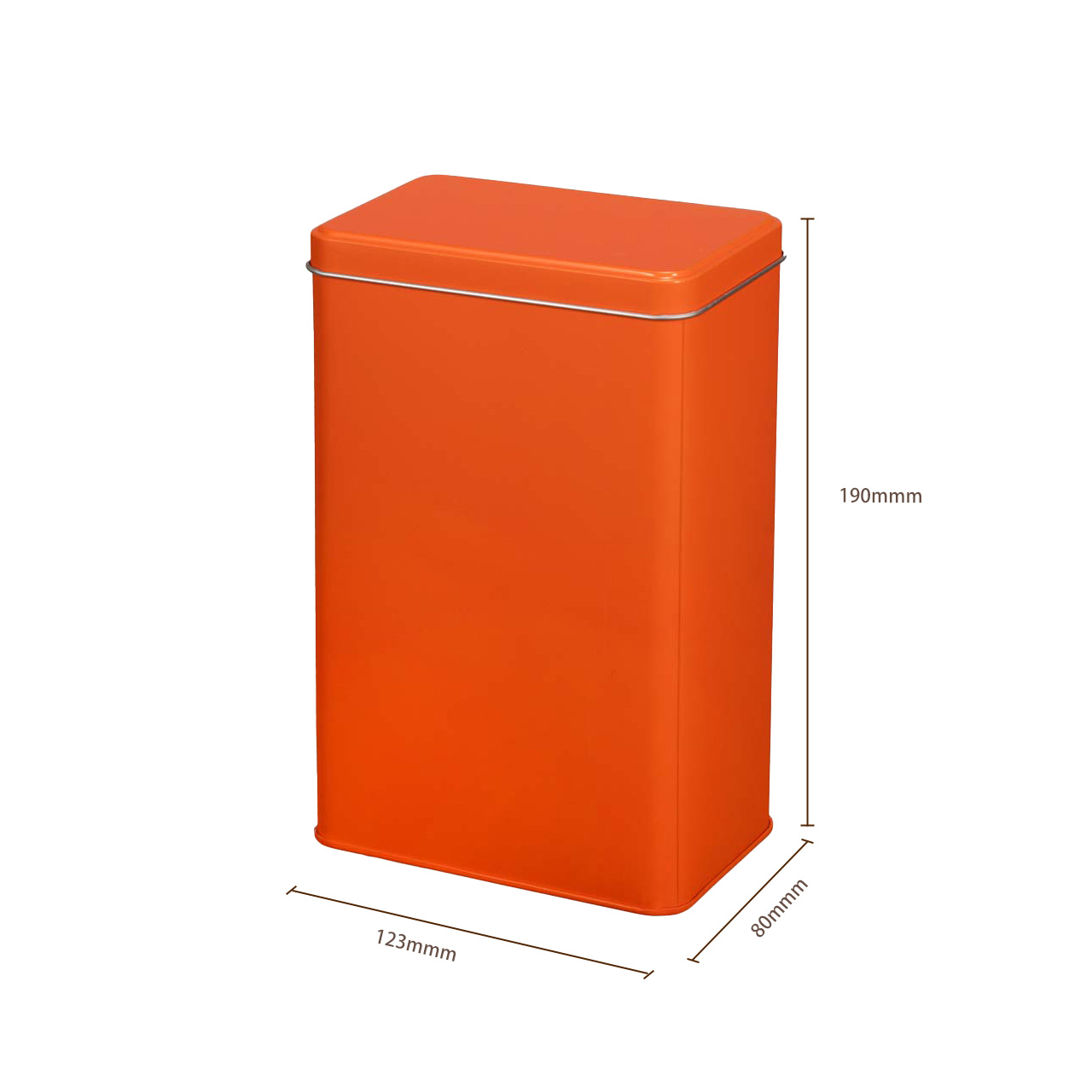 Minimalist Colorful Tea Tin Box with Airtight Lid for Premium Tea Storage