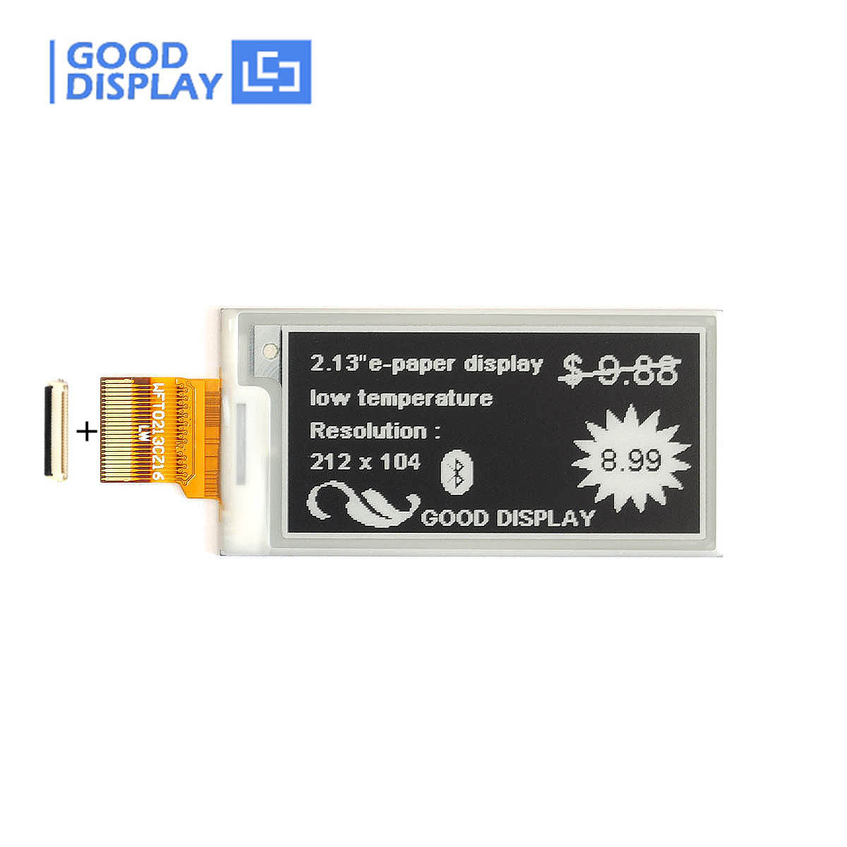 2.13 inch e-paper display Low temperature electronic paper module eink