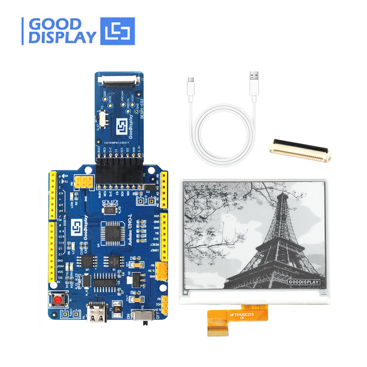 4.2 inch e-ink panel SPI interface buy e-paper display e-paper display