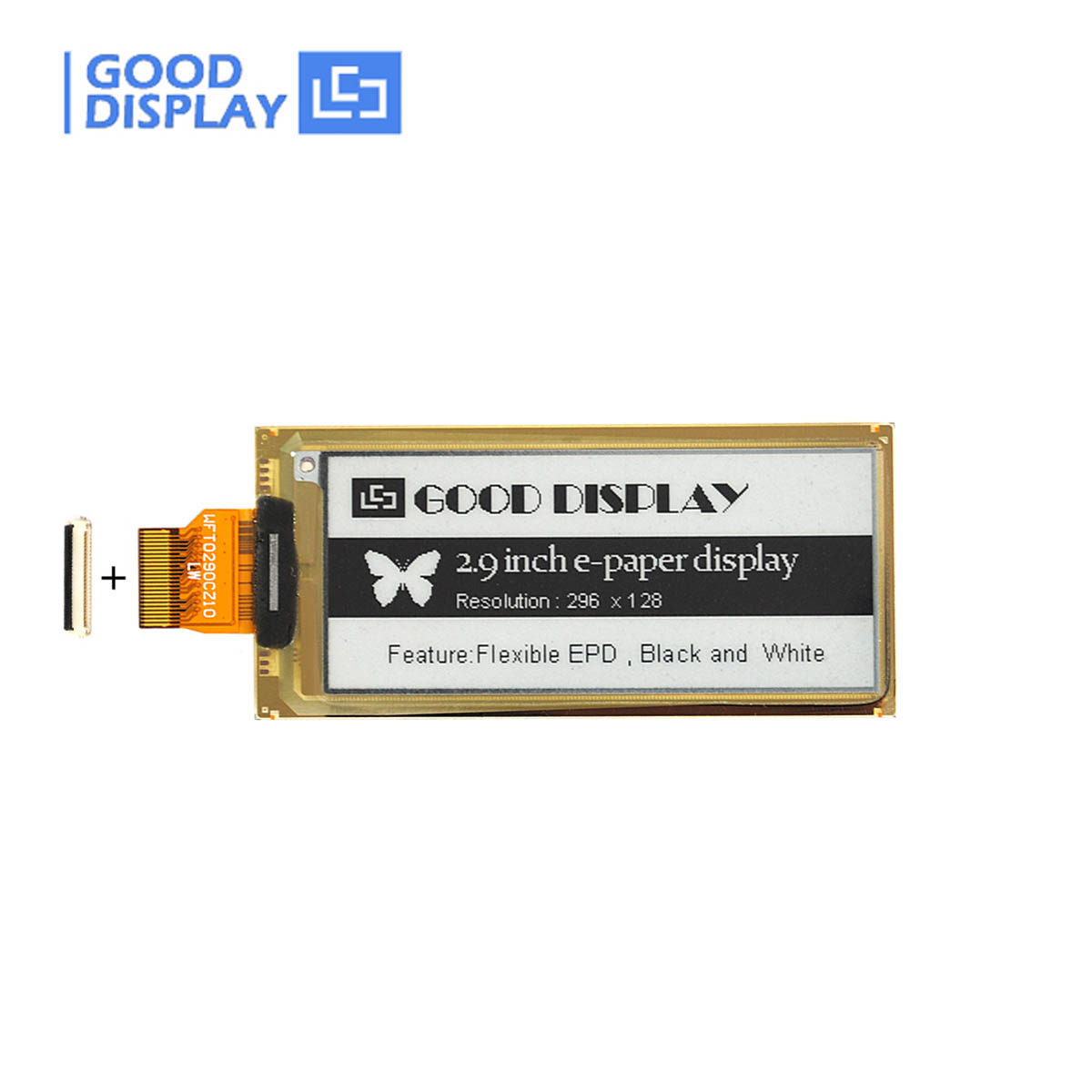 2.9 inch e ink flexible ultra-thin 4 grayscale e-paper display GDEW029I6FD