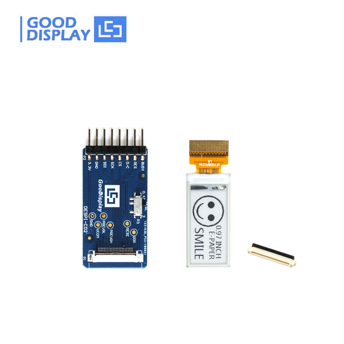Mini 0.97 E-ink Display 184x88 resolution SPI Small E-paper Screen ...