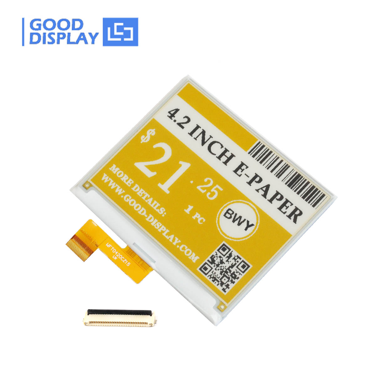 good display 4.2 inch black write and yellow EPD display e-paper screen ...