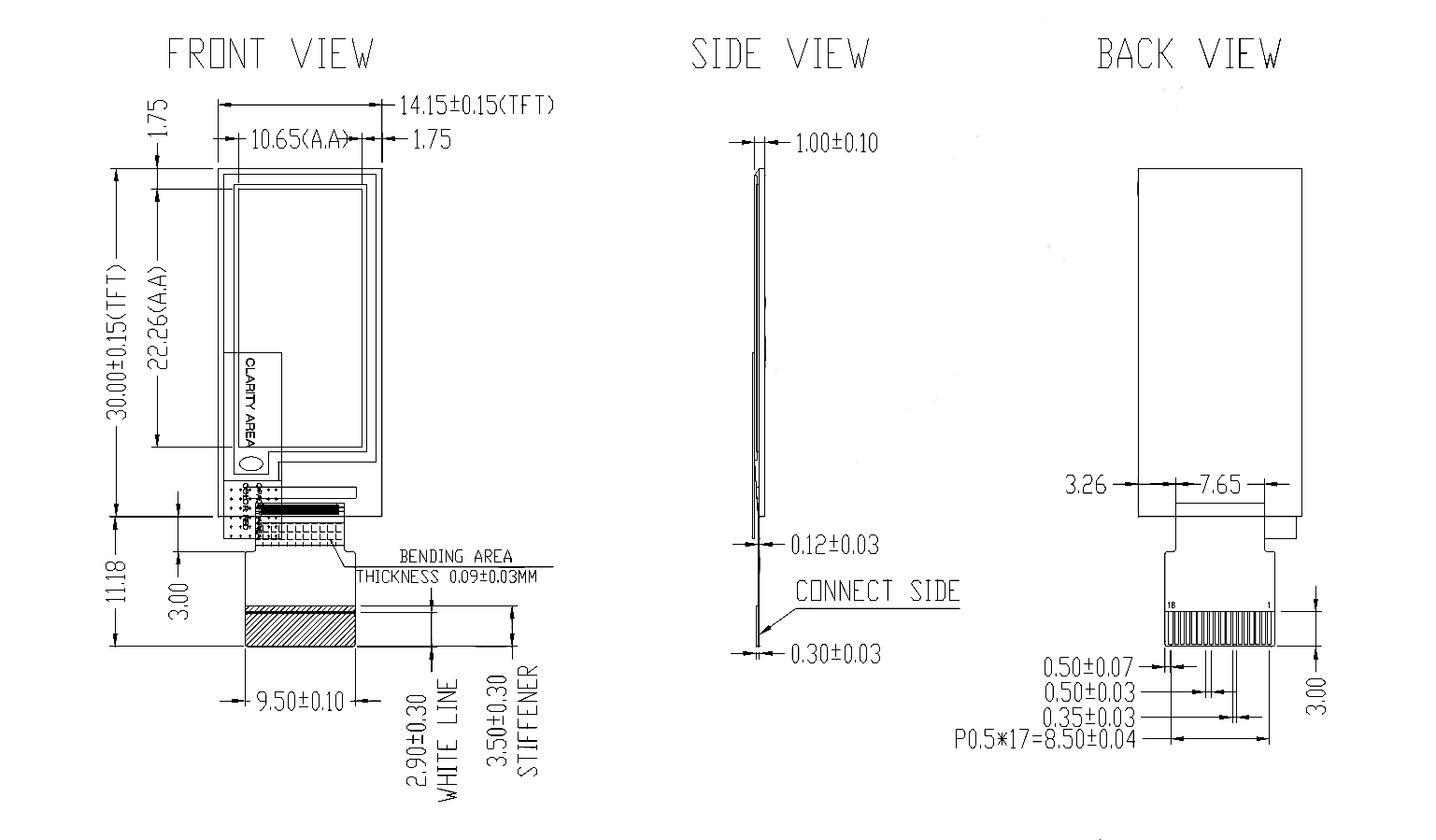 0.97 inch Eink Screen Mini E-Paper Display, GDEM0097T61