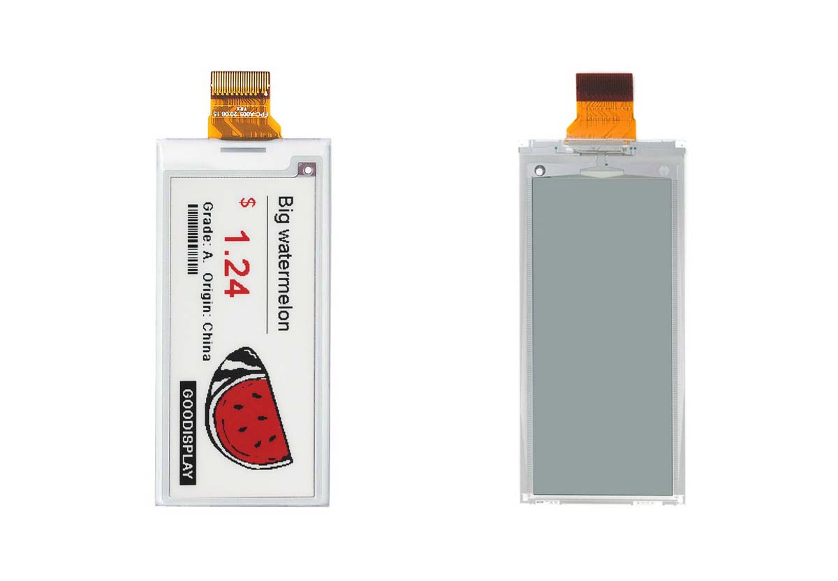 2.9 inch small ePaper display Tri-color Partial update 296x128, GDEY029Z95