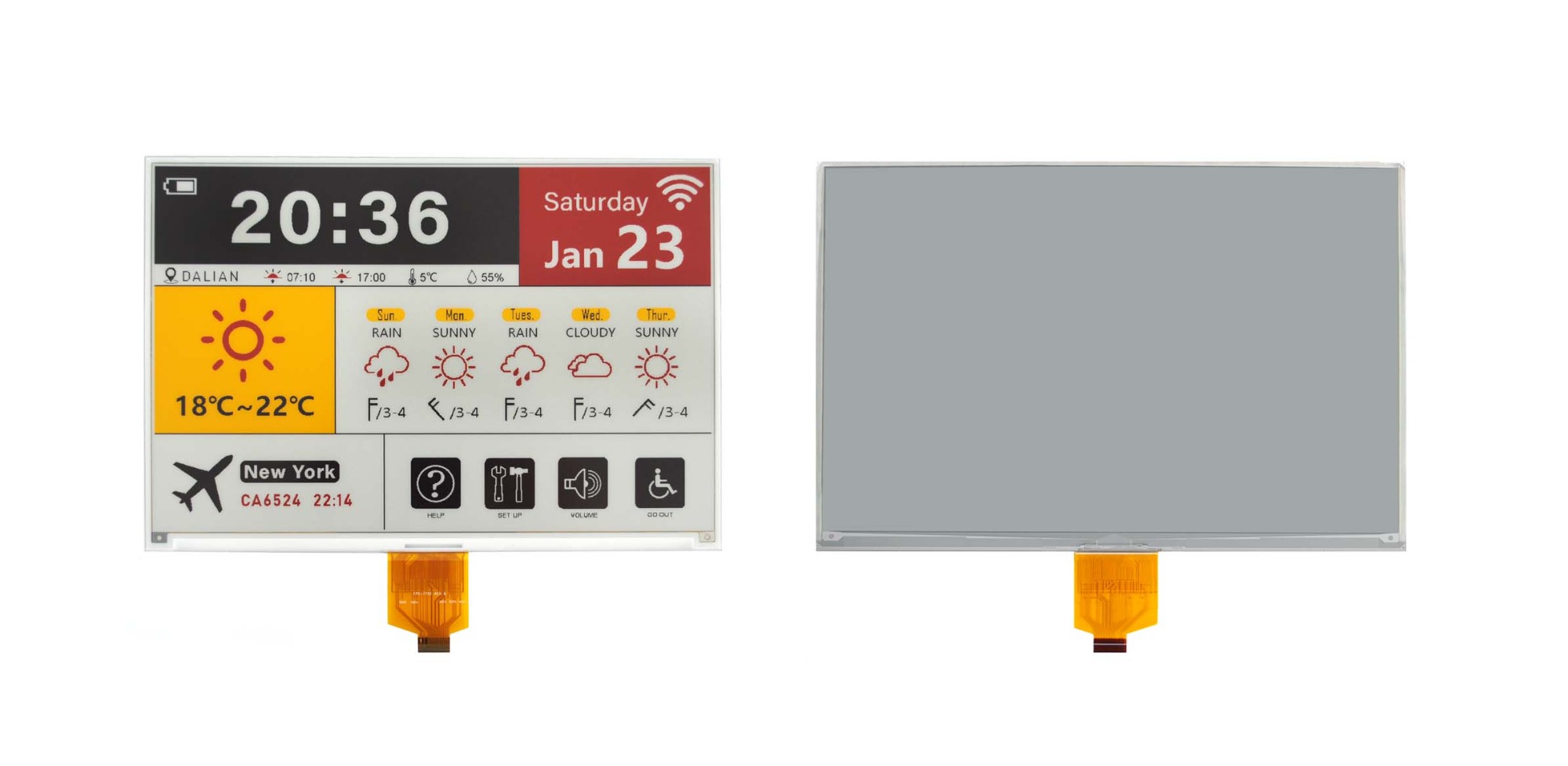 10.2-inch large ePaper four color E Ink screen 960x640, GDEM102F91