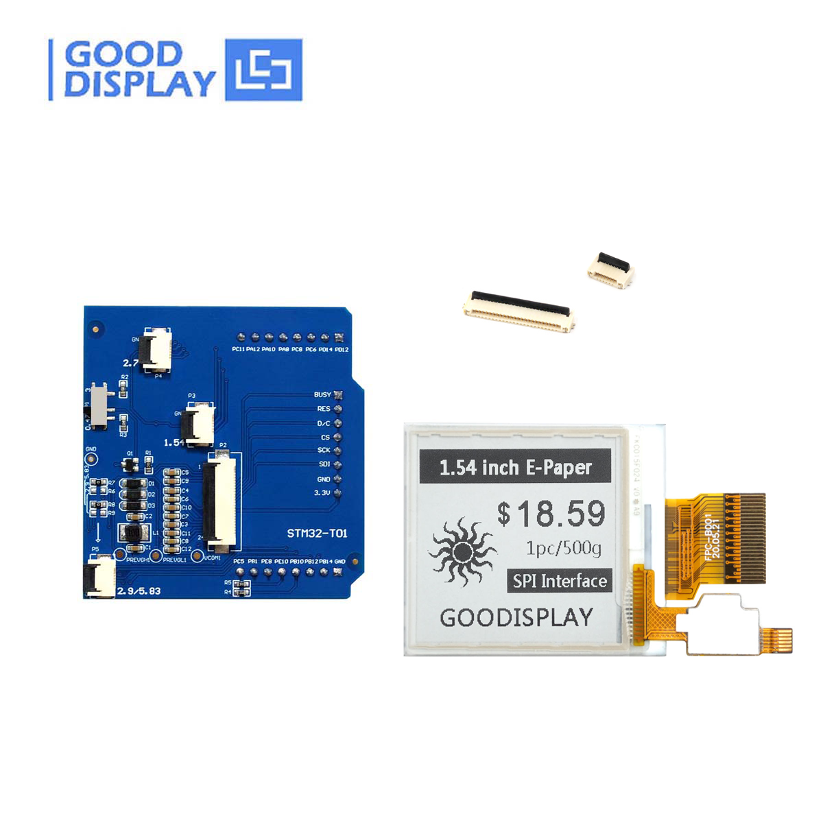 ESP32 development kit 1.54 inch e-ink touch panel 200x200 resolution ...