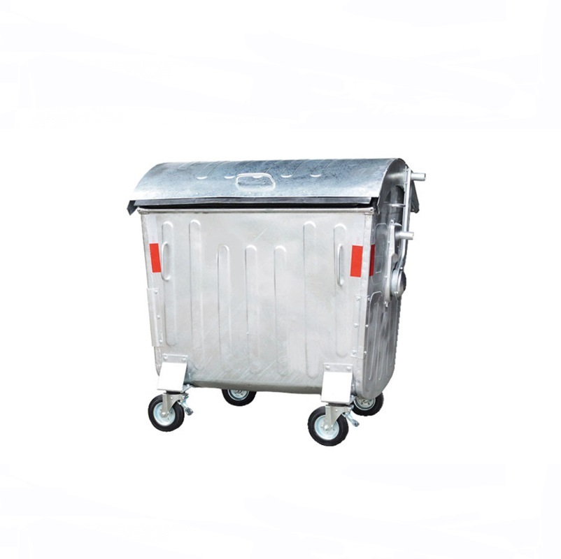 IMPA 174165 MST GALVANIZED GARBAGE BIN WITH WHEEL