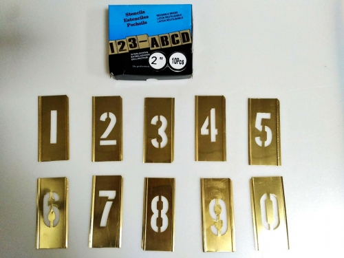 IMPA 613131-613160 MST STENCIL LETTER & FIGURE SET