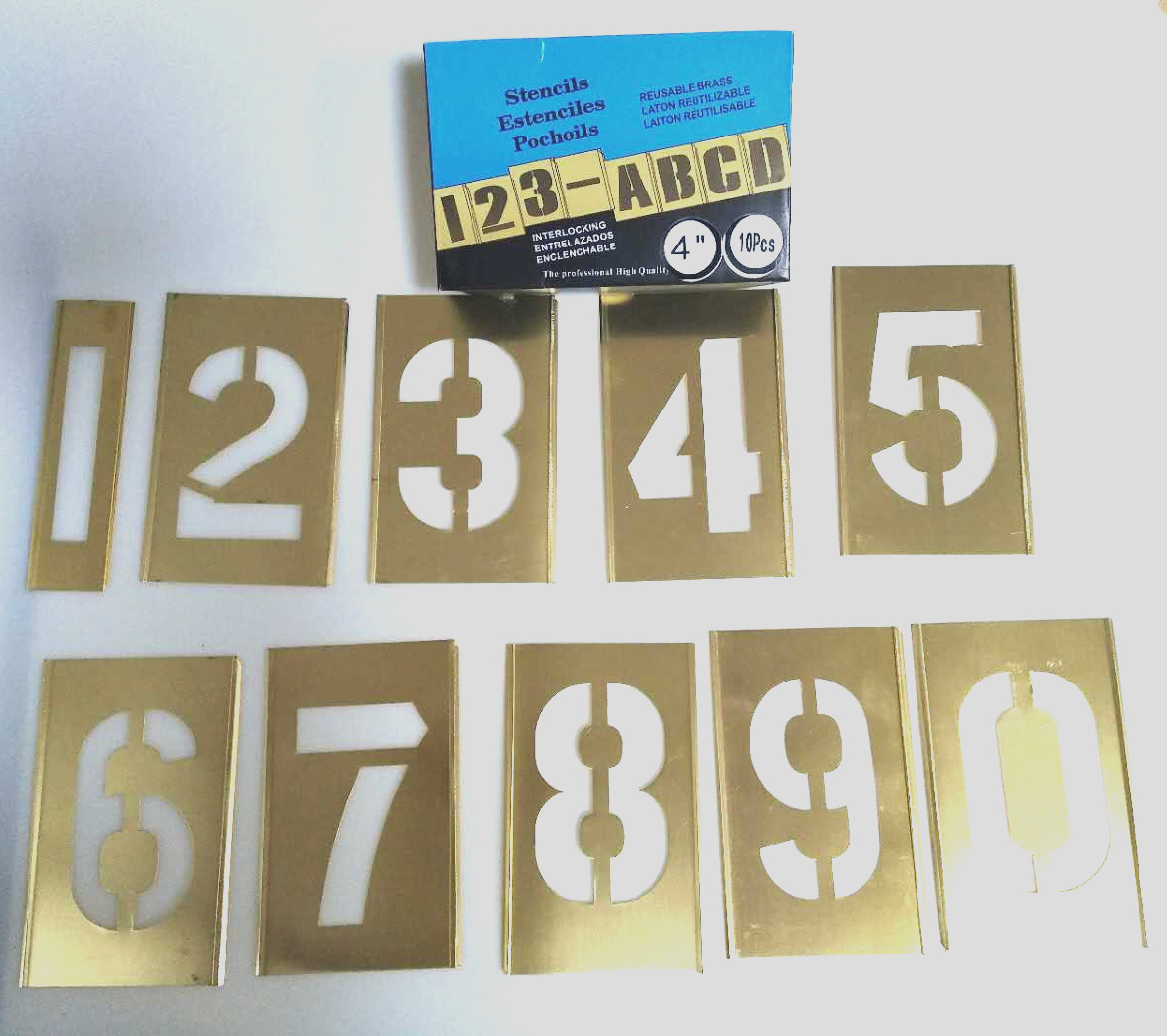 IMPA 613131-613160 MST STENCIL LETTER & FIGURE SET