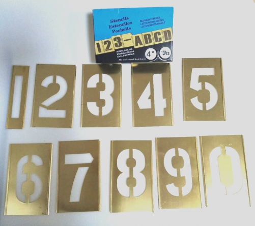 IMPA 613131-613160 MST STENCIL LETTER & FIGURE SET