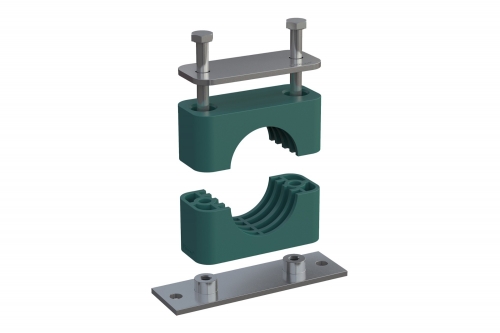 IMPA 613897-613931 MST POLYPROPYLENE CLAMP TUBE W/WELD PLATE STANDARD ...