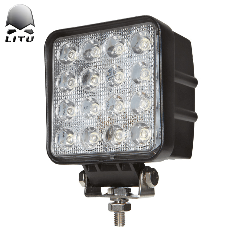 LITU 4WD 48W LED Driving Lights Bars 4 inch Square LED Pod Lights for ...