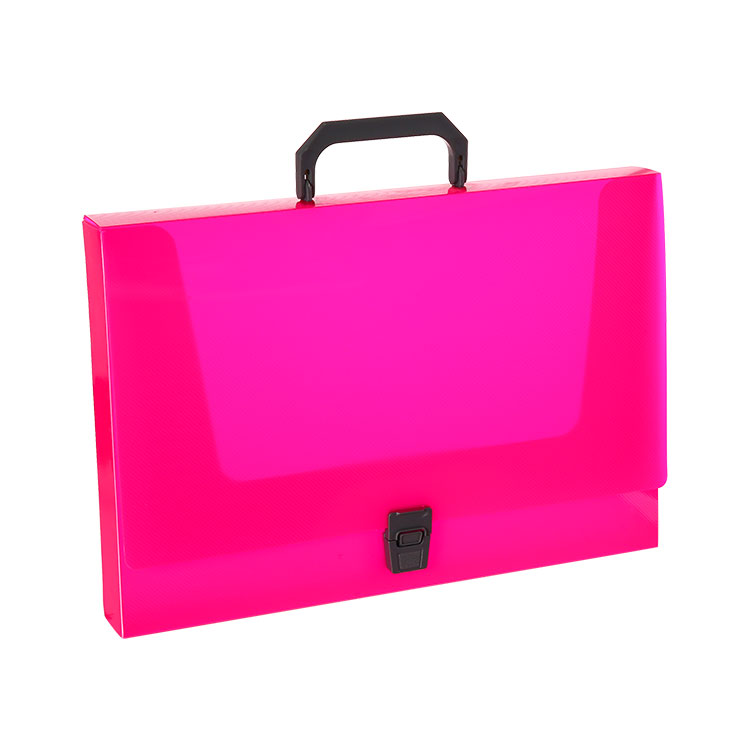 Portable Document Case with Handle, Translucent, PP Foolscap,Box Files