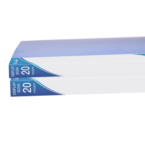 Rigid A3 Display Books Presentation Folder, 20 Pockets, Black,Display Books