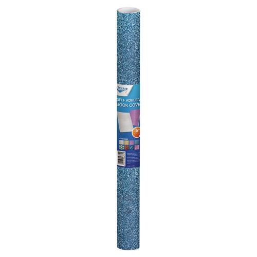 Glitter Self-adhesive Book Cover Blue