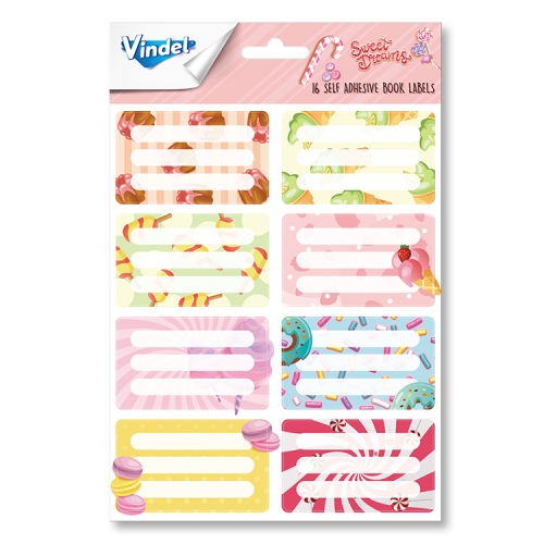 Self-adhesive Book Name Labels, Sweet Dreams