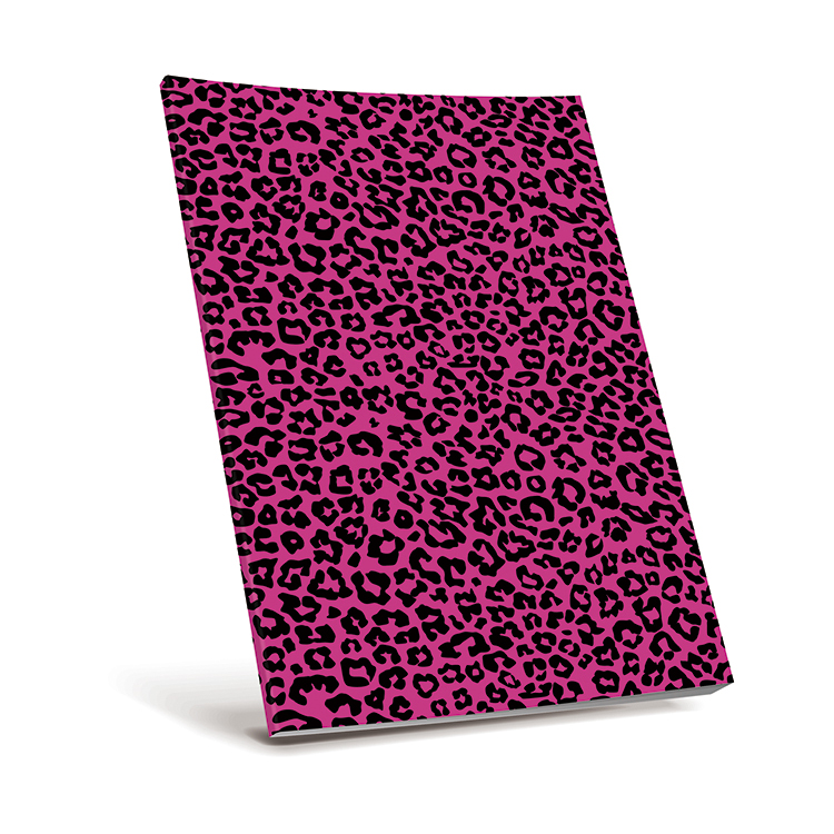 Self-adhesive Book Cover Flocked Leopard