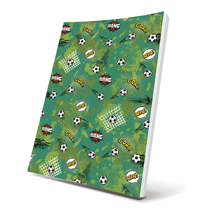 Self-adhesive Book Cover Football Design