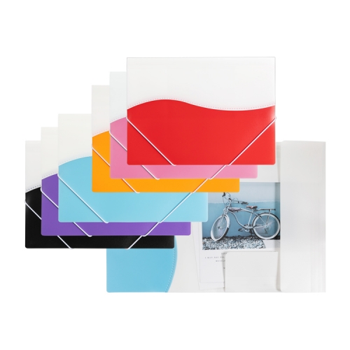 Elasticated Document Case with Clip Fastener, Translucent, PP A4 ...